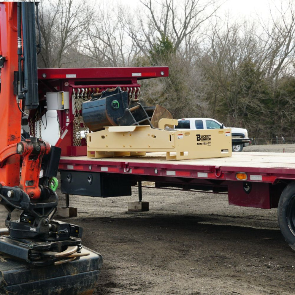 Bucket Bunker Mini Ex 6t Excavator Bucket Storage Rack